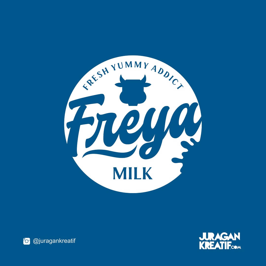 Portofolio Logo Freya Milk 4641 - JURAGAN KREATIF