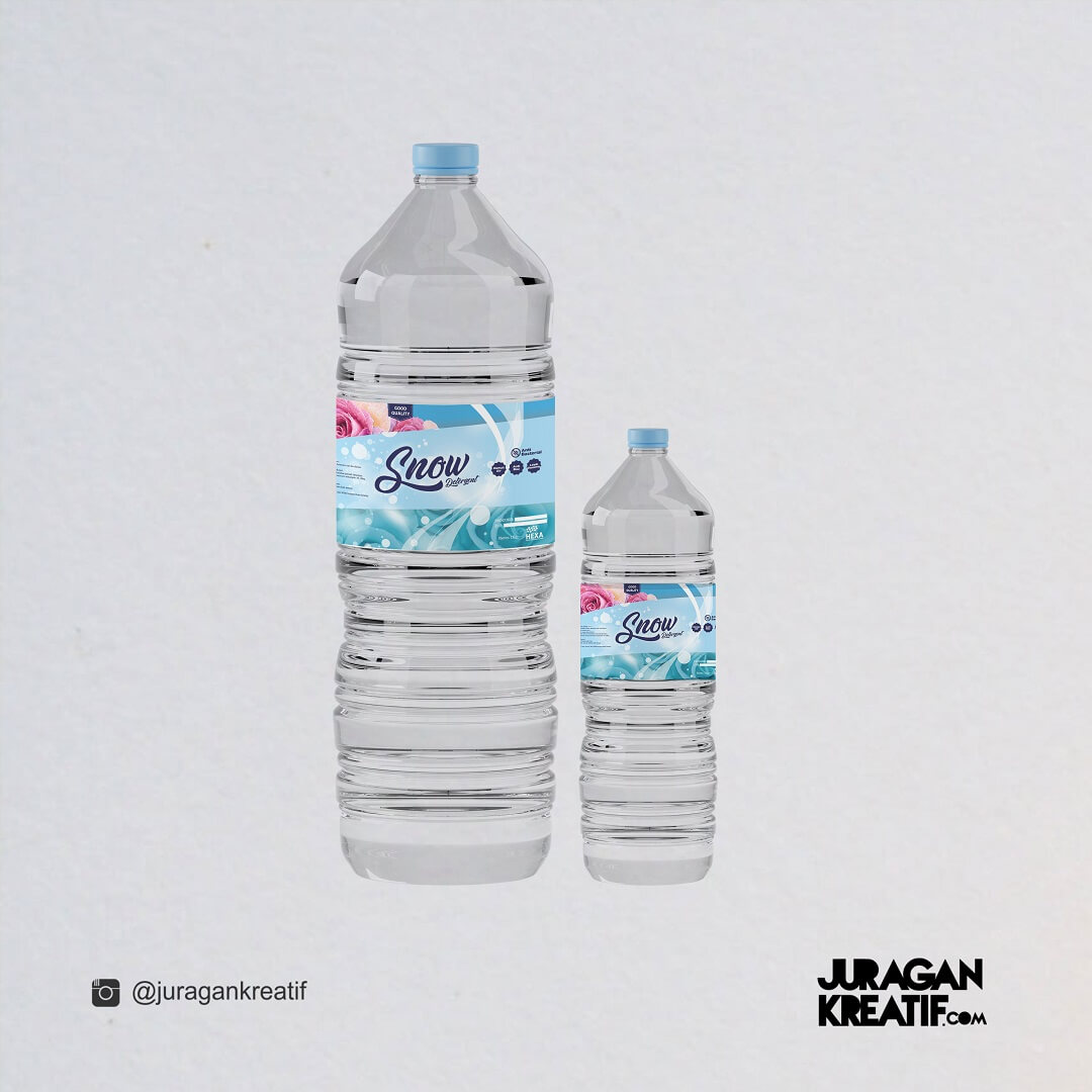 Portofolio Hexa Kimia - Packaging Sticker Snow Botol Mineral 5173 ...