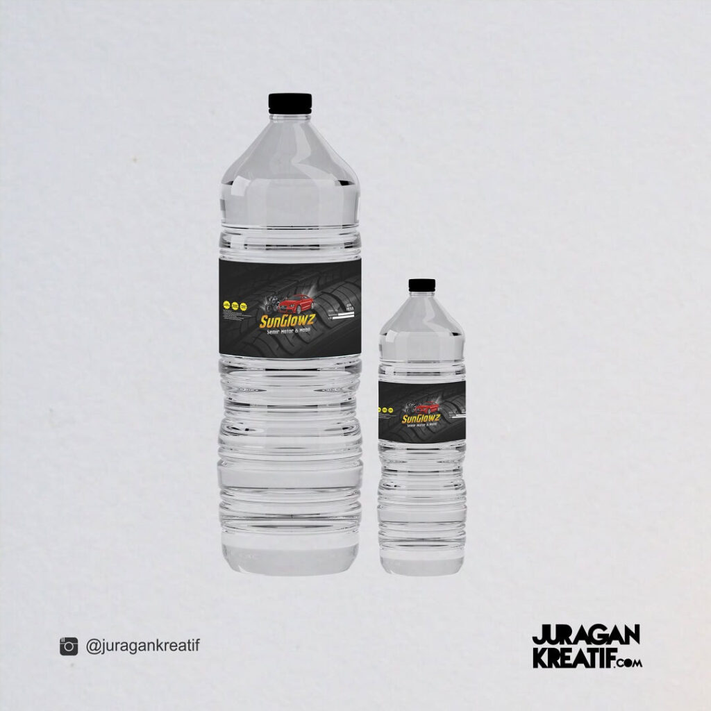 Portofolio Hexa Kimia - Packaging Sticker Sunglowz Botol Mineral 4667 ...