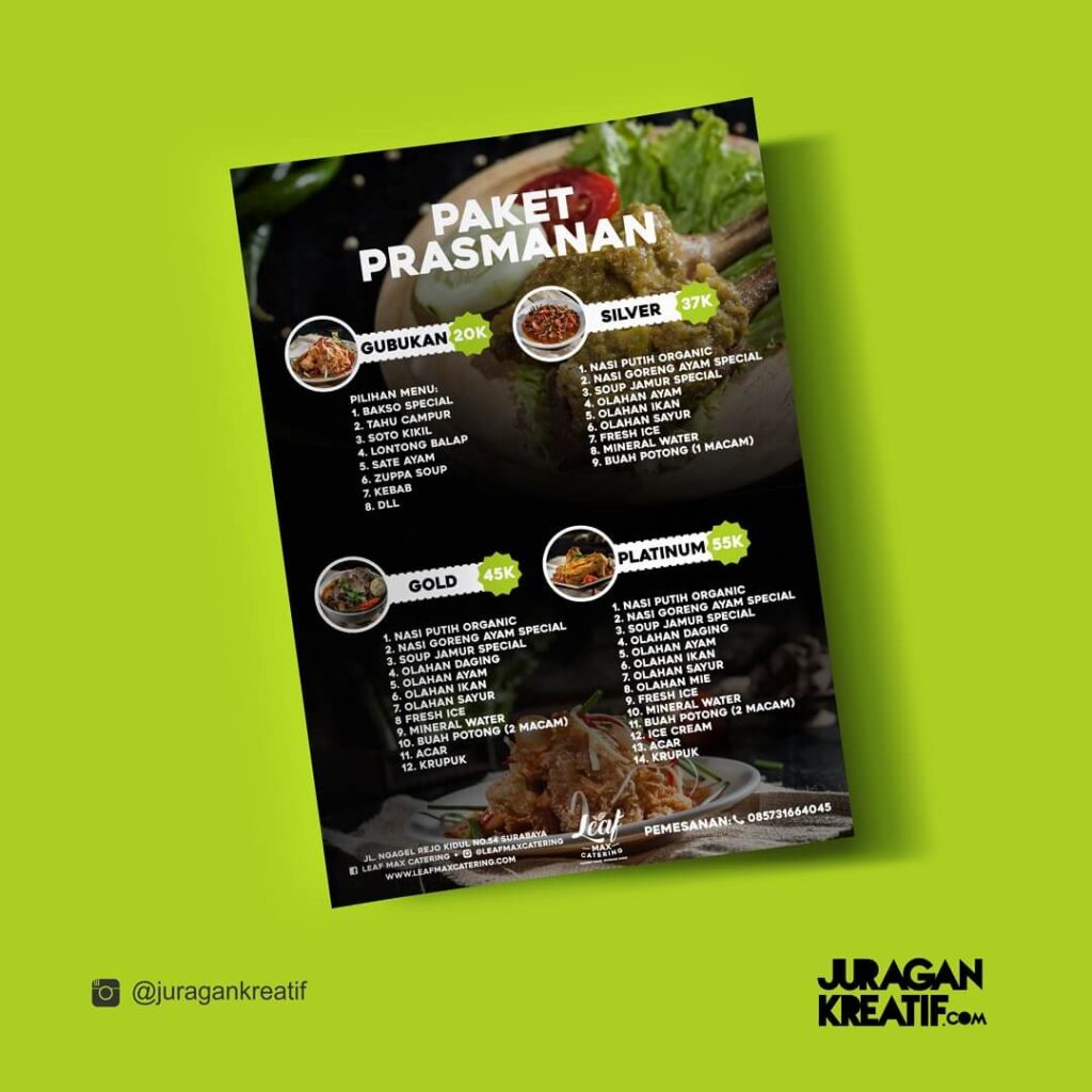 √ Jasa Desain Buku Menu Profesional dan Murah - JURAGAN KREATIF