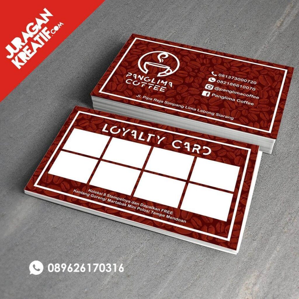 Desain Kartu Member / Loyalty Card - JURAGAN KREATIF