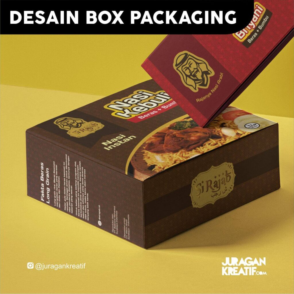 Portofolio Desain Box Packaging Si Rajab 5371 - JURAGAN KREATIF