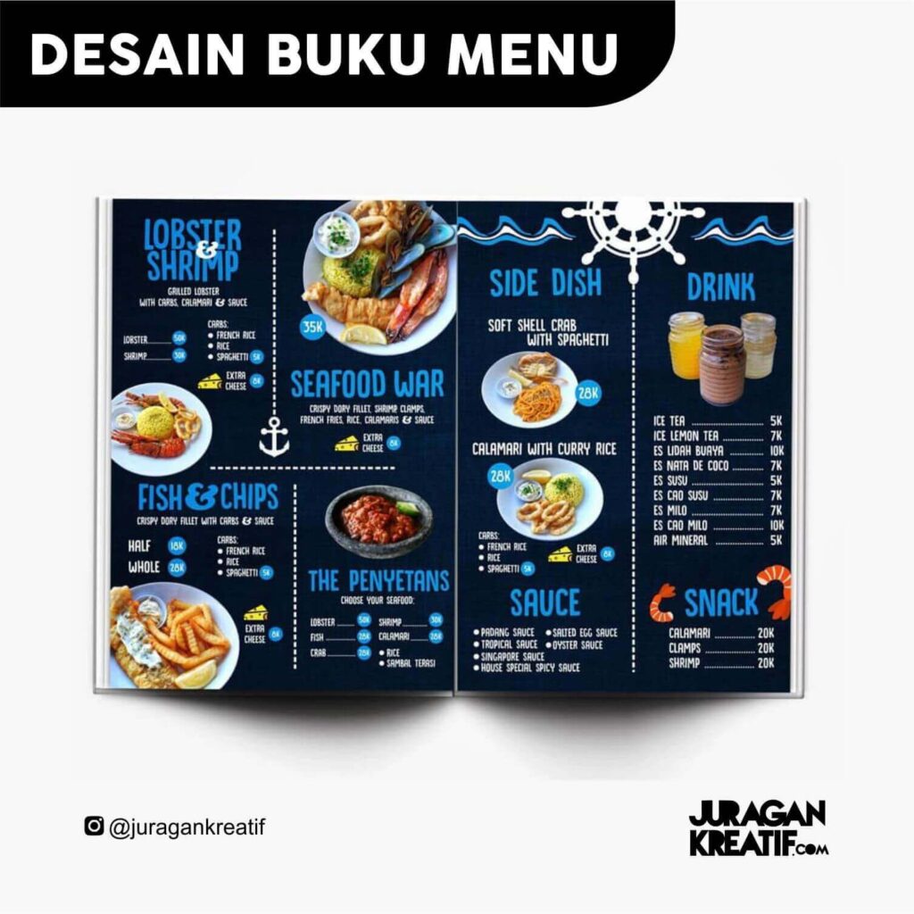 √ Jasa Desain Buku Menu Profesional dan Murah - JURAGAN KREATIF