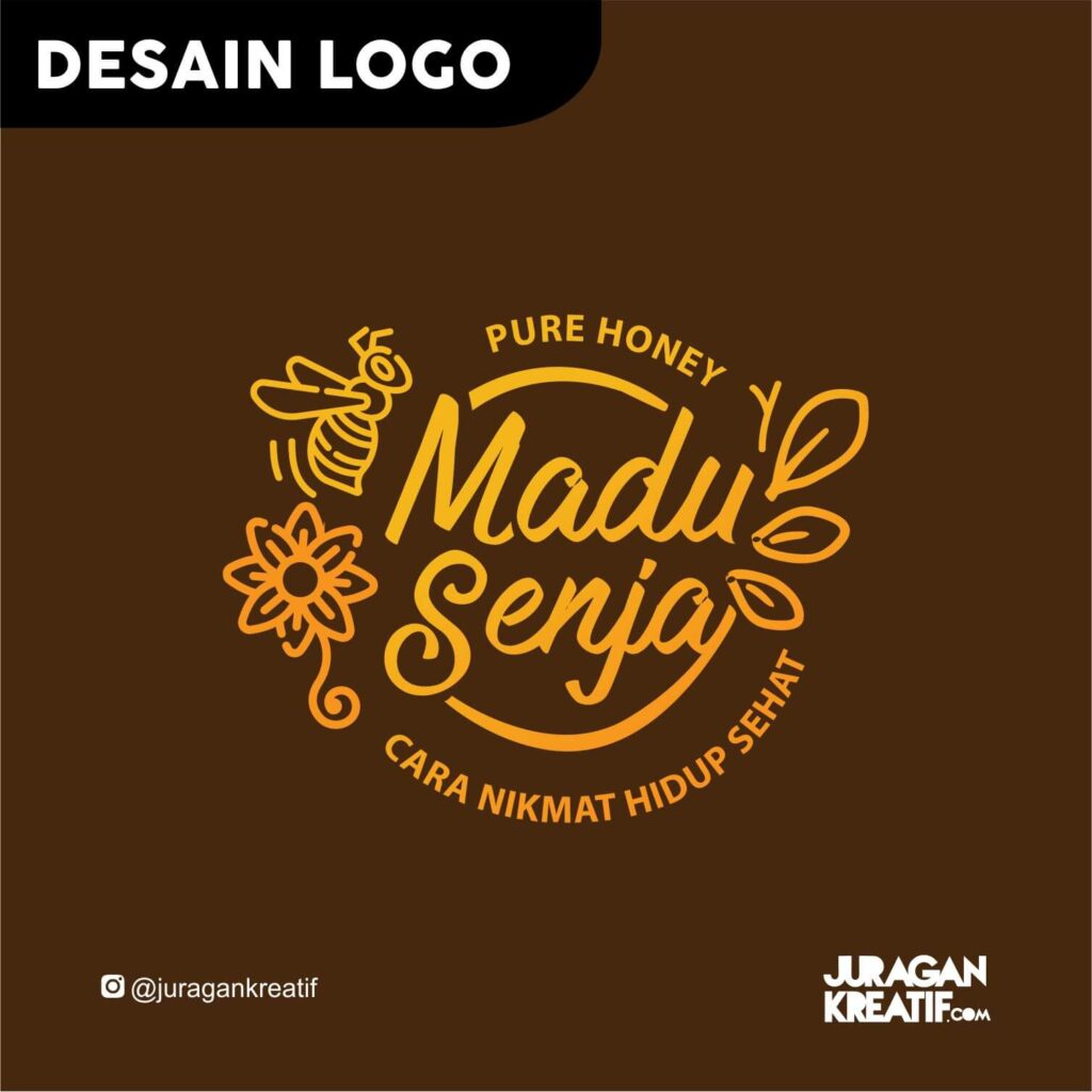 Portofolio Desain Logo Madu Senja 5263 - JURAGAN KREATIF