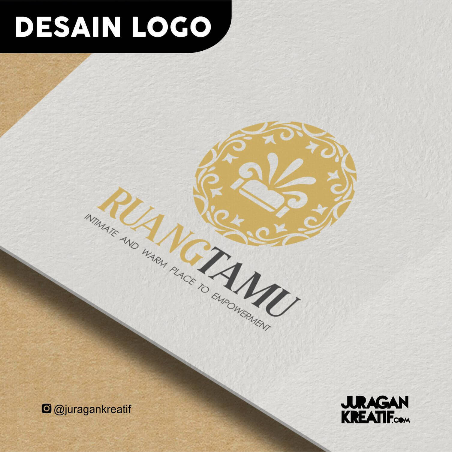 Portofolio Desain Logo Ruang Tamu 5351 - JURAGAN KREATIF