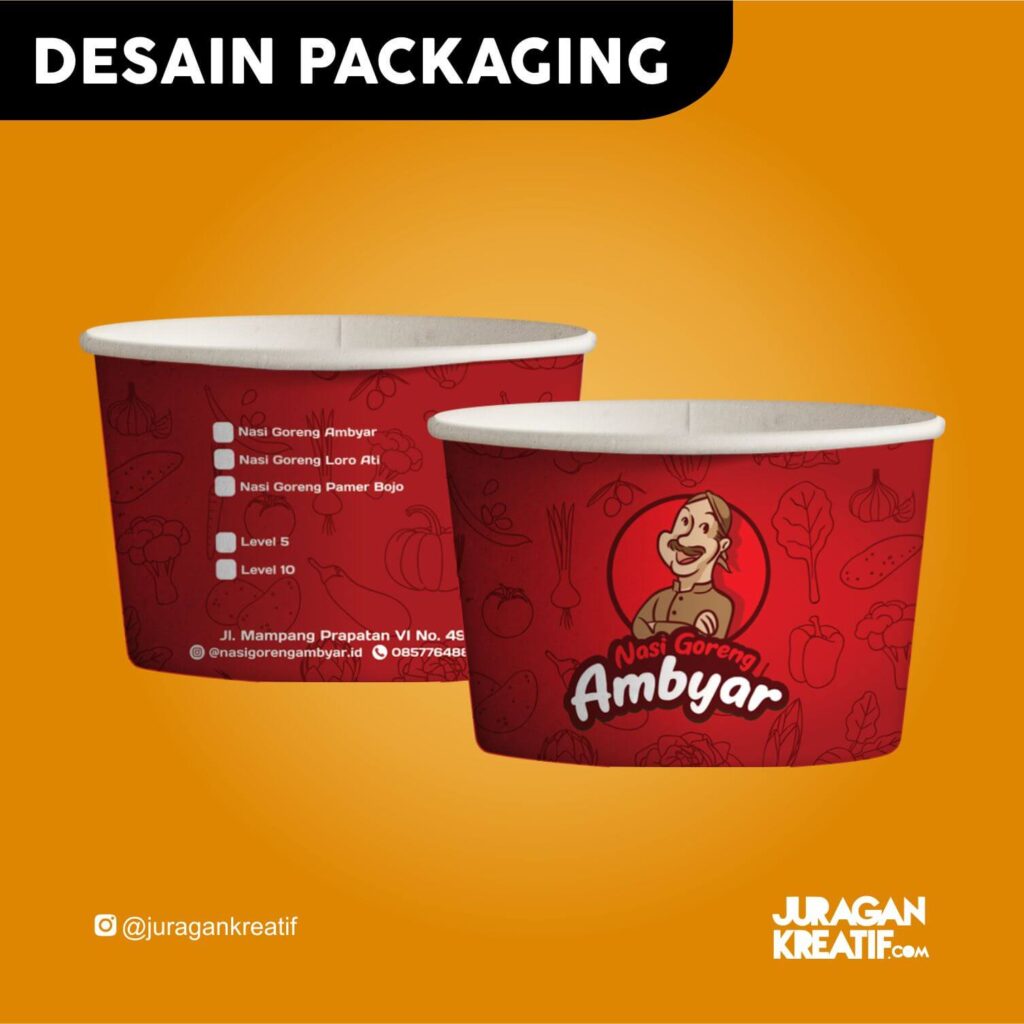 Portofolio Desain Packaging Nasi Goreng Ambyar 5316 - JURAGAN KREATIF